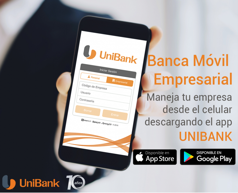Descarga nuestra Banca Móvil Empresarial | UniBank